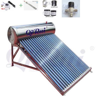 China Non-Pressure Solar Water Heater 200L Stainless Steel Vacuum Tube Hot Water System for sale