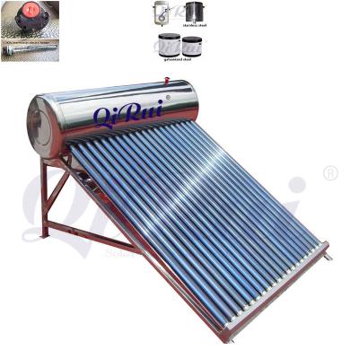 China Compact Non-Pressure Solar Water Heater 200L Stainless Steel Vacuum Tube System for sale
