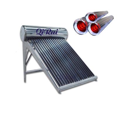 China Non-Pressure Solar Water Heater 200L Stainless Steel Vacuum Tube Solar Geyser for sale