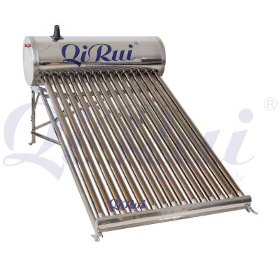 China 80L-500L Stainless Steel Vacuum Tube Solar Geyser Non-Pressurized Hot Water Heating System for sale