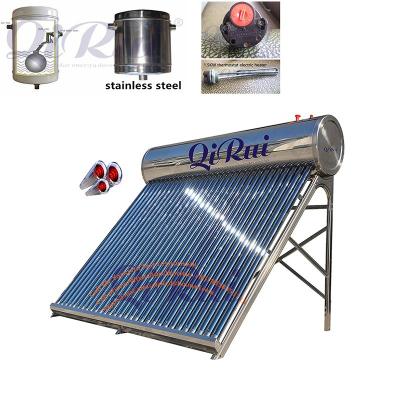 China Compact Non-Pressure Solar Water Heater 100L 200L 300L 500L Stainless Steel Tank for sale