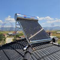 China Non-Pressure Vacuum Tube Solar Water Heater 100L to 500L Stainless Steel Tank for sale
