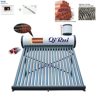 China Pressurized Solar Water Heater 300L Copper Coil Pre Heated with CE Solar Keymark for sale