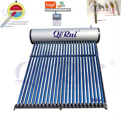 China Direct Pressurized Solar Water Heater 100L 250L 300L Heat Pipe System with Solar Keymark EN12976 for sale