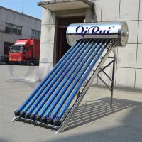 China Pressurized Evacuated Tube Solar Water Heater 300L Heat Pipe High Pressure Hot Water System with Copper Pipe for sale
