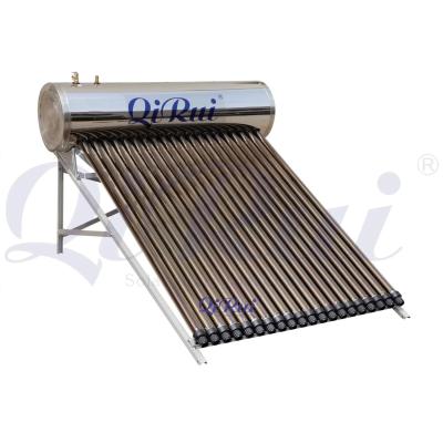 China Compact Pressurized Solar Water Heater 100L 200L 300L Heat Pipe Vacuum Tube with Solar Keymark for sale