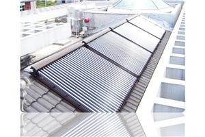 China Non-Pressurized Solar Thermal Collector 58mm Vacuum Tube 30 Tubes for Central Hot Water Heating Project for sale