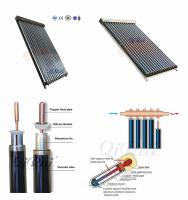 China Roof Mounted Vacuum Tube Pressurized Heat Pipe Solar Thermal Collector 58mm x 1800mm for sale