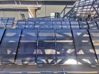 China Flat Plate Solar Collector 2m2 3m2 Titanium Blue Coated Copper Pipe Solar Thermal Panel for sale