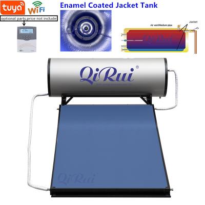China Flat Plate Solar Water Heater 100L to 500L High Pressure Solar Geyser with Solar Keymark CE for sale