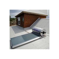 China 150L 300L Roof Mounted Compact Solar Water Heater Flat Plate Thermosiphon Hot Water System for sale