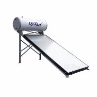 China 150L 300L Roof Mounted Compact Solar Water Heater Flat Plate Thermosiphon Hot Water System for sale