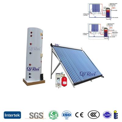 China Pressurized Split Solar Water Heater 100L to 2000L Heat Pipe Collector with Solar Keymark for sale