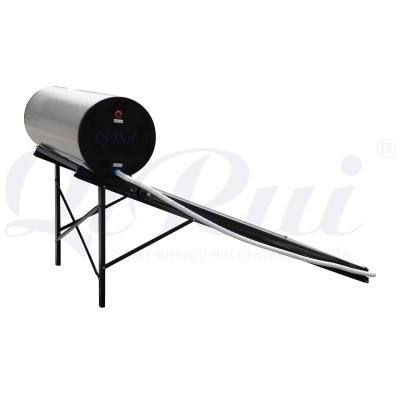 China High Pressure Solar Water Heater 100L to 500L Enamel Jacket Tank Flat Plate Panel Hot Water System for sale