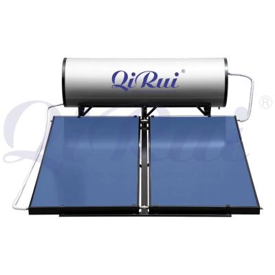 China Pressurized Flat Plate Solar Water Heater 150L 200L 300L Enamel Jacket Tank for sale