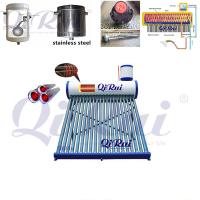 China Compact Pressurized Solar Water Heater 150L-500L Vacuum Tube Stainless Steel 0.6MPa for sale