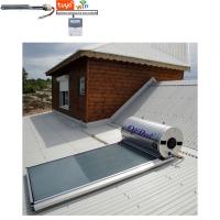China Roof Mounted Stainless Steel Flat Plate Solar Water Heater 150L 300L for sale