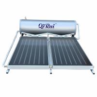 China Roof Mounted Stainless Steel Flat Plate Solar Water Heater 150L 300L for sale