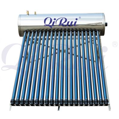 China Compact Heat Pipe High Pressure Solar Water Heater System 100L-360L with Solar Keymark for sale
