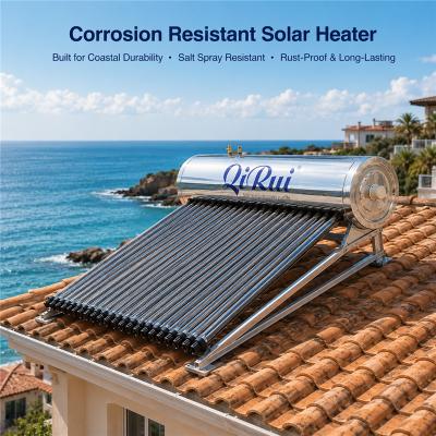 China 26g 40g 52g 66g 80 Gallon QIRUI High Pressure Rooftop Solar Water Heater for Jamaica Costa Rica Puerto Rico for sale