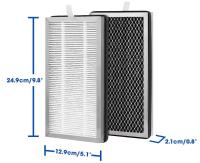 China PP Meltblown Air Purifying Hepa Filter Replacement For Medify Ma-15 for sale