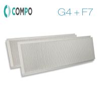 China G4 F7 Air Filter Set For Zehnder ComfoAir Q350 Q450 Q600 Ventilation Units Replacement for sale