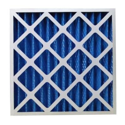 China Synthetic Media AHU Panel Filter F5 F6 F7 F8 F9 With Galvanized Frame for sale