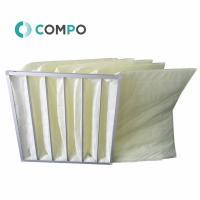 China Synthetic Fiber HVAC Air Conditioning Bag Filter Cleanroom Air Handler Air Filters for sale