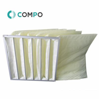 China Synthetic Fiber HVAC Air Conditioning Bag Filter Cleanroom Air Handler Air Filters for sale