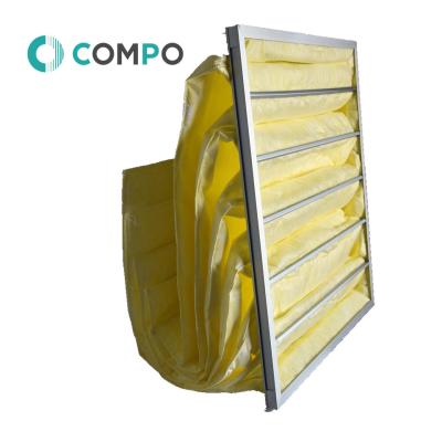 China Small Volume Pocket Air Filter 80% Humidity For Clean Room for sale