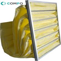 China Fume Hood F5 F7 F9 Pocket Air Filter For HVAC / AHU System for sale