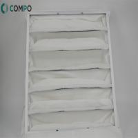 China Multi Pocket Type AHU Filters F5 F6 F7 F8 F9 Pleated Bag Filter for sale