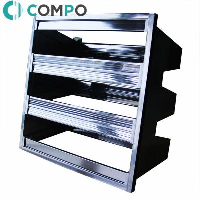 China V Bank ABS HEPA Filter Frame for HVAC Air Filtration System Pleated W Shaped Filter for sale