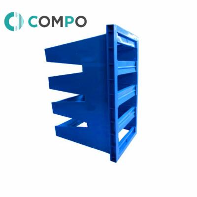 China Compact Plastic / Galvanized Air Filter Accessories V Bank Air Filter Frame for sale