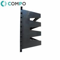 China Black Ventilation System V Bank Filter ABS Plastic Frame For Industry for sale