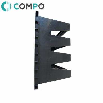 China Black Ventilation System V Bank Filter ABS Plastic Frame For Industry for sale