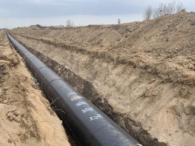 China Impact Resistance 3LPE Coated Steel Pipe 1626mm OD 18.0mm WT for Oil Gas Water for sale