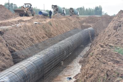 China 3LPE Coated Underground Water Pipe 1626mm OD Q235B Carbon Steel Water Supply for sale