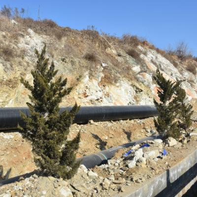 China Spiral Welded 3lpe Coated Pipe 426mm OD 8mm WT 3 Layer Polyethylene Coated for sale