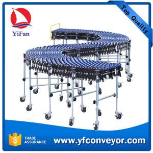 China Flexible Expandable Gravity Plastic Skate Wheel Conveyor for sale