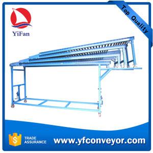 China Robust Extendible Gravity Roller Conveyor for Unloading Container,Vehicles of All Sizes for sale