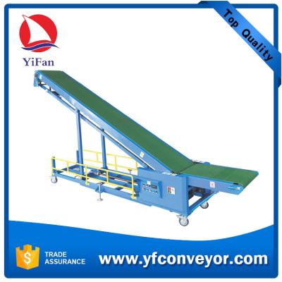 China Long distance mobile truck container loading belt conveyor from China for sale