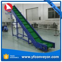 China Elevating Belt Conveyor with Baffes and Skirts for sale