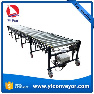 China Heavy Duty Flexible Powered Roller Conveyor-V Belt for sale