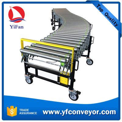 China Flexible Powered Loading Unloading Roller Conveyors for sale