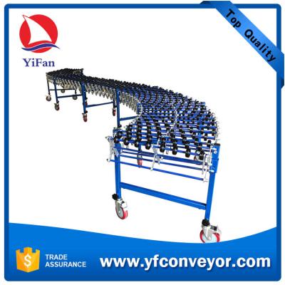 China 24'' Self Tracking Gravity Plastic Skate Wheel Conveyor for sale