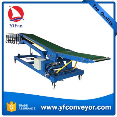 China Truck Loading and unloading conveyor with height adjustable for sale