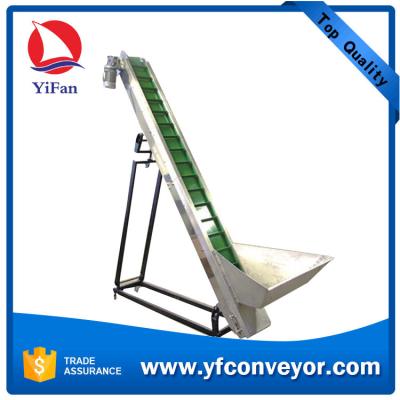 China Hopper Charging Conveyor in Stainless Steel frame for sale