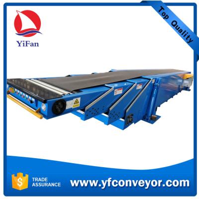 China Telescopic Belt Conveyor for offloading gunny bags,cartons and parcels for sale