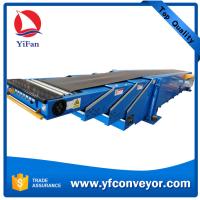 China Telescopic Belt Conveyor with front rotary tongue conveyor for sale